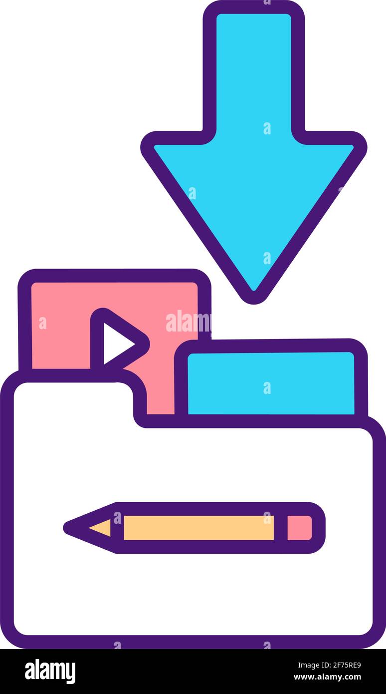 DLC content RGB color icon Stock Vector Image & Art - Alamy