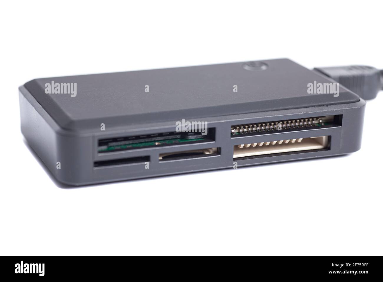 Black card reader isolated on white background Stock Photo - Alamy