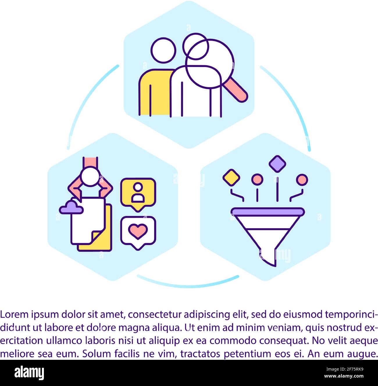 Smart content concept line icons with text Stock Vector Image & Art - Alamy