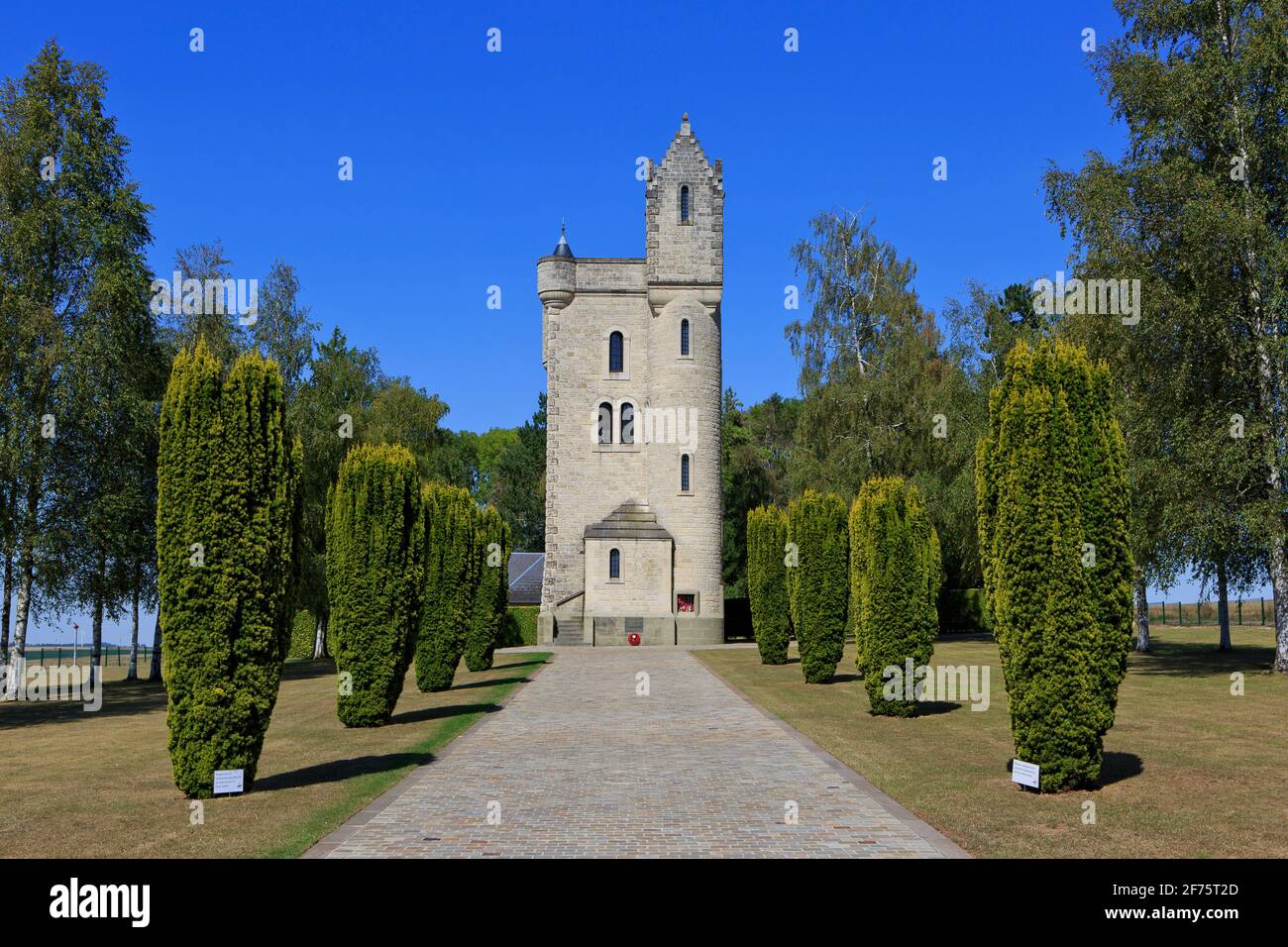 The Ulster Tower commemorating the men of the 36th (Ulster) Division ...