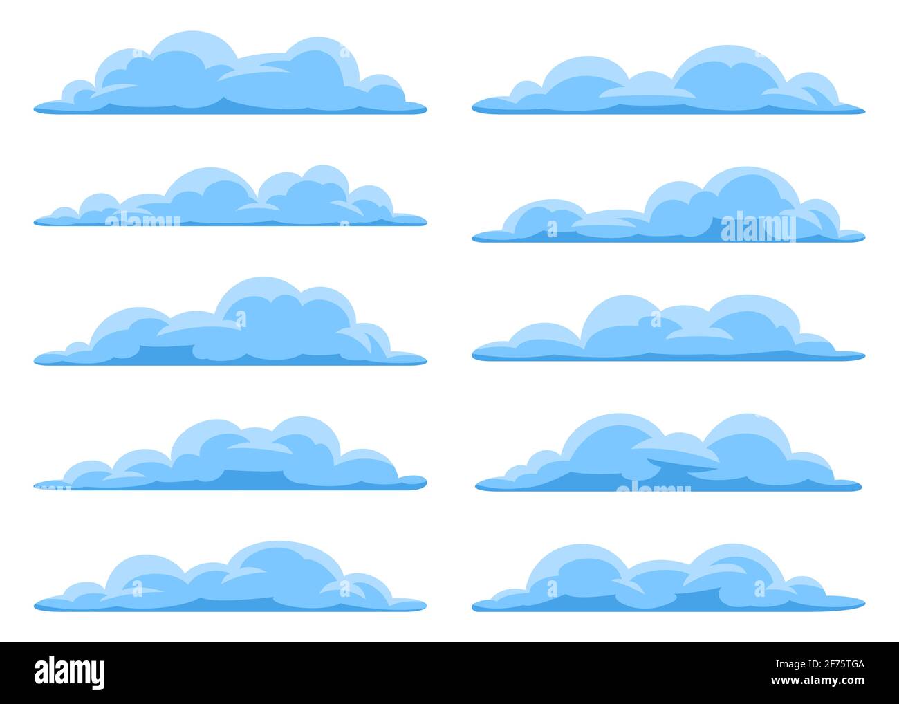 Set of vector clouds Stock Vector Image & Art - Alamy