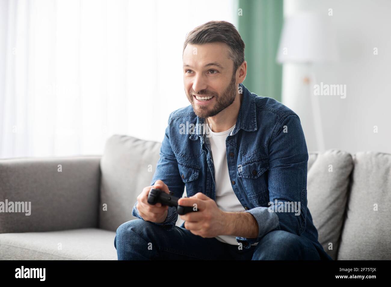 Playful middle aged man hi-res stock photography and images - Alamy