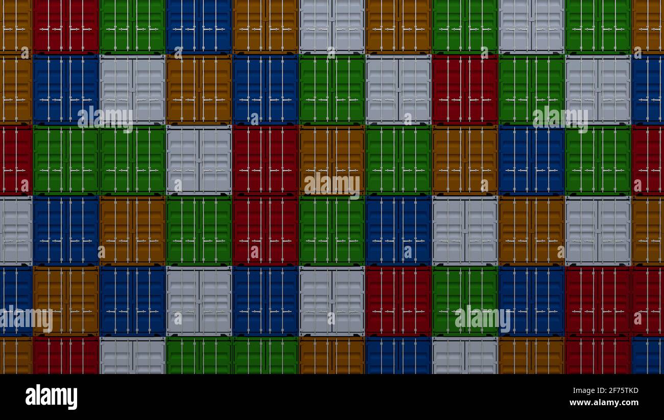 3d containers hi-res stock photography and images - Alamy