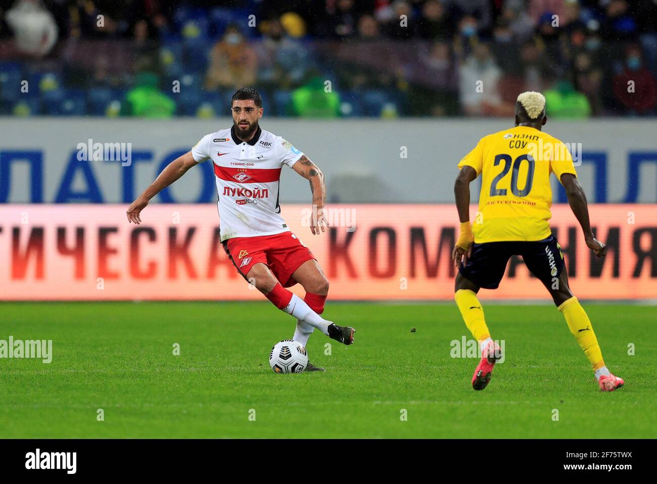 ROSTOV-ON-DON, RUSSIA, APRIL 4, 2021. The 2020/21 Russian Football ...