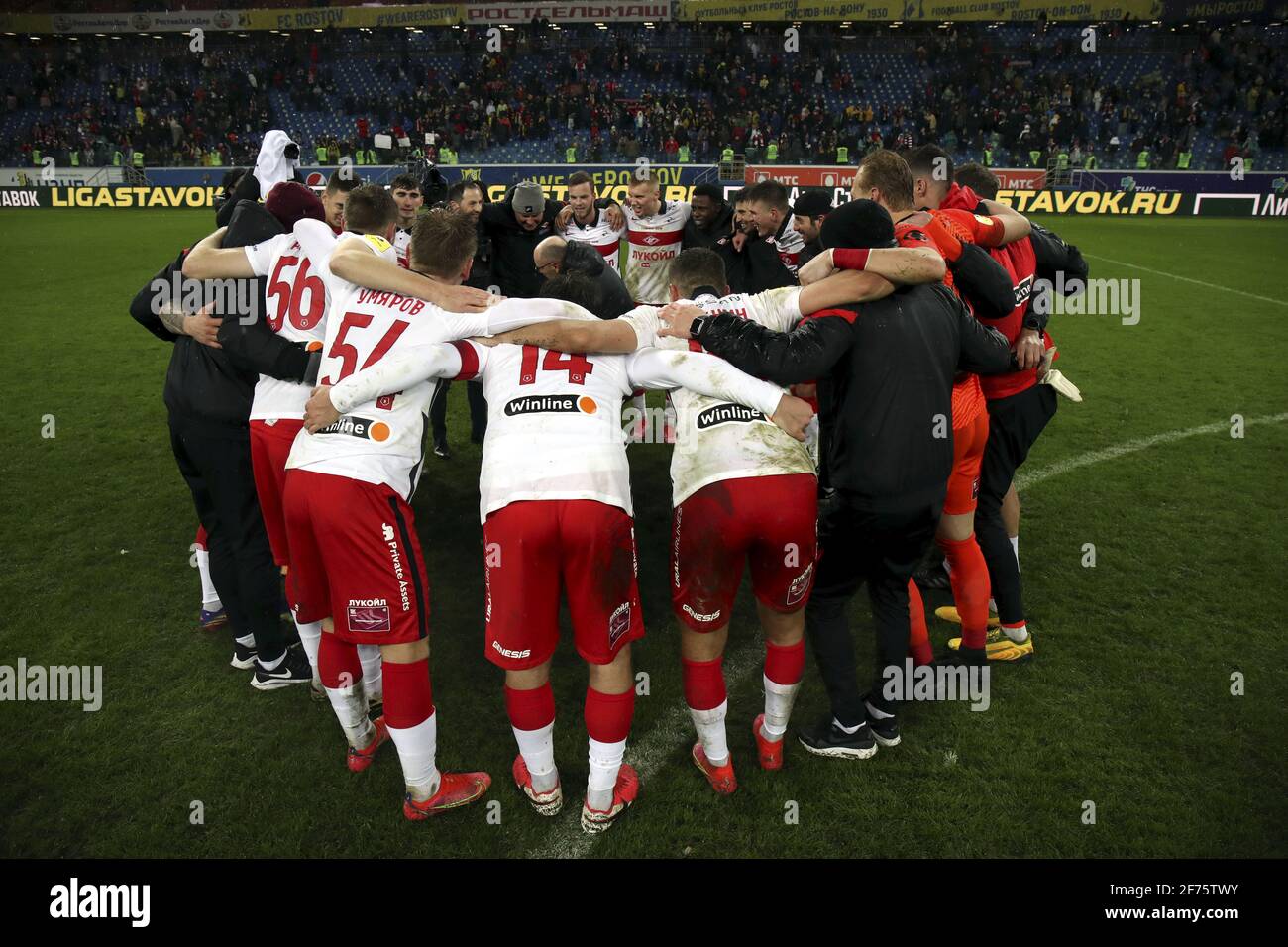 ROSTOV-ON-DON, RUSSIA, APRIL 4, 2021. The 2020/21 Russian Football ...