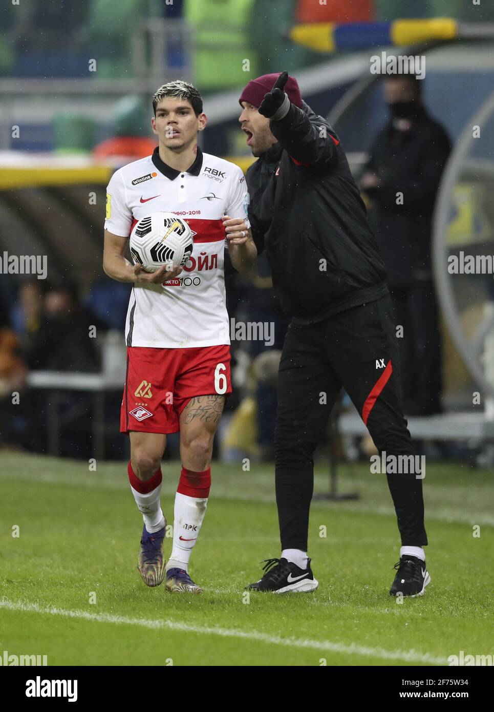 ROSTOV-ON-DON, RUSSIA, APRIL 4, 2021. The 2020/21 Russian Football ...