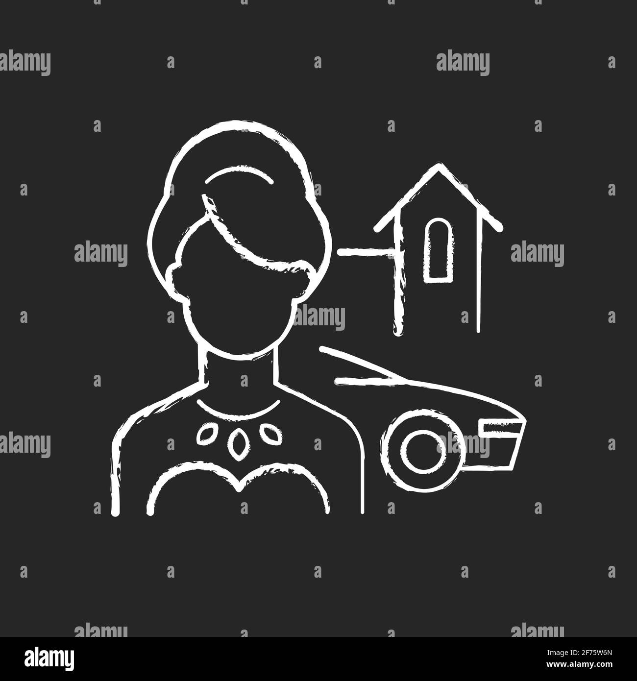 Upper class woman Stock Vector Images - Alamy