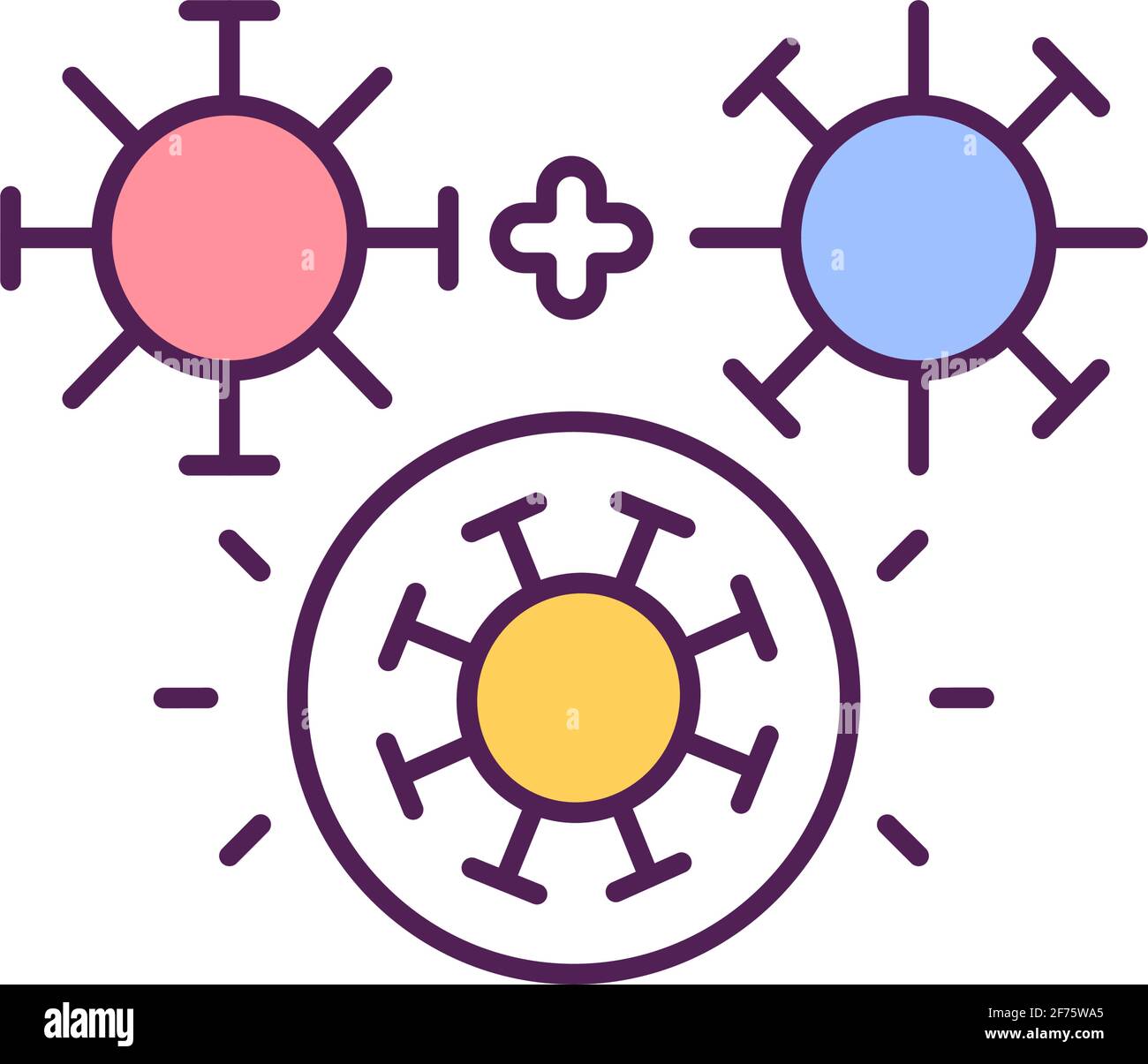 Virus mutation process RGB color icon Stock Vector Image & Art - Alamy Virus mutation process RGB color icon Stock Vector Image & Art - Alamy