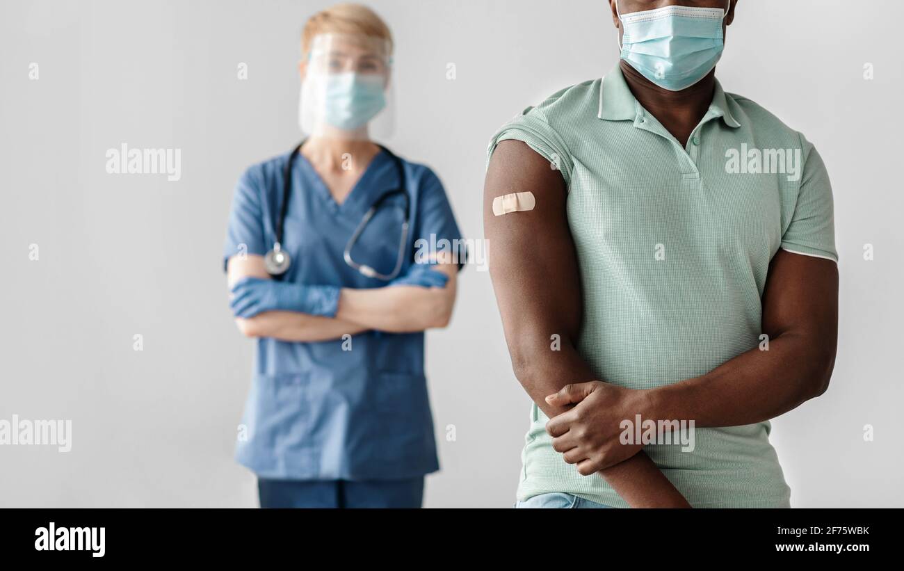 Vaccination campaign, ad, new normal and health care during covid-19 ...