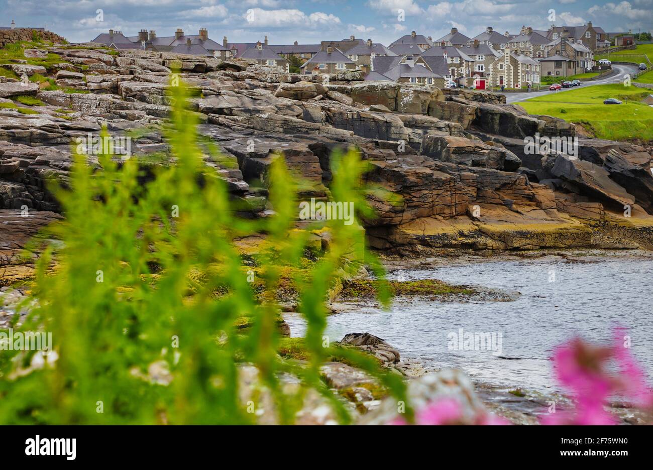 Lerwick town center, Lerwick, Shetland, Scotland, United Kingdom Stock ...