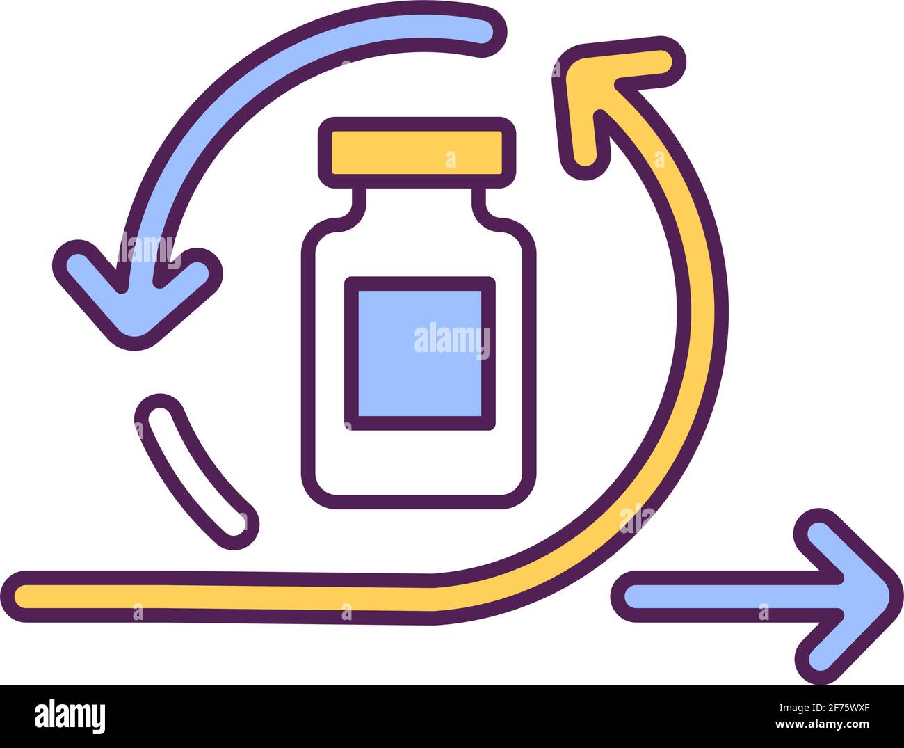Getting new treatment RGB color icon Stock Vector Image & Art - Alamy