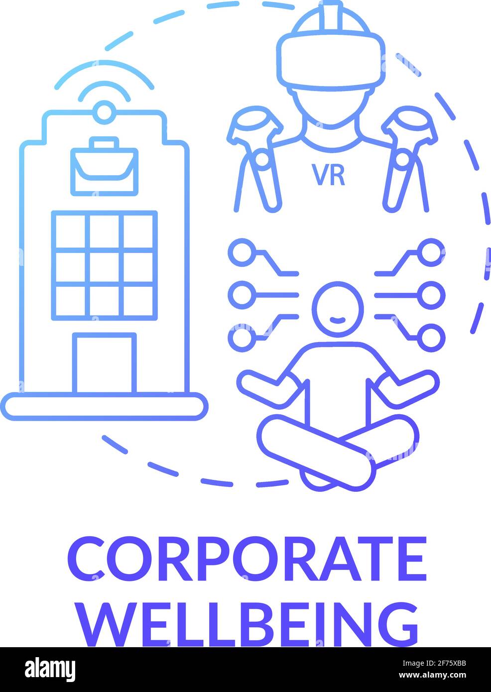 Corporate wellbeing concept icon Stock Vector Image & Art - Alamy