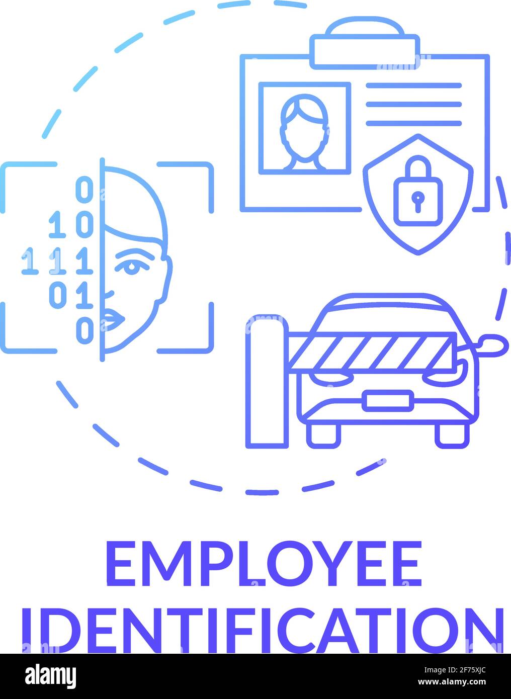 Employee identification concept icon Stock Vector Image & Art - Alamy