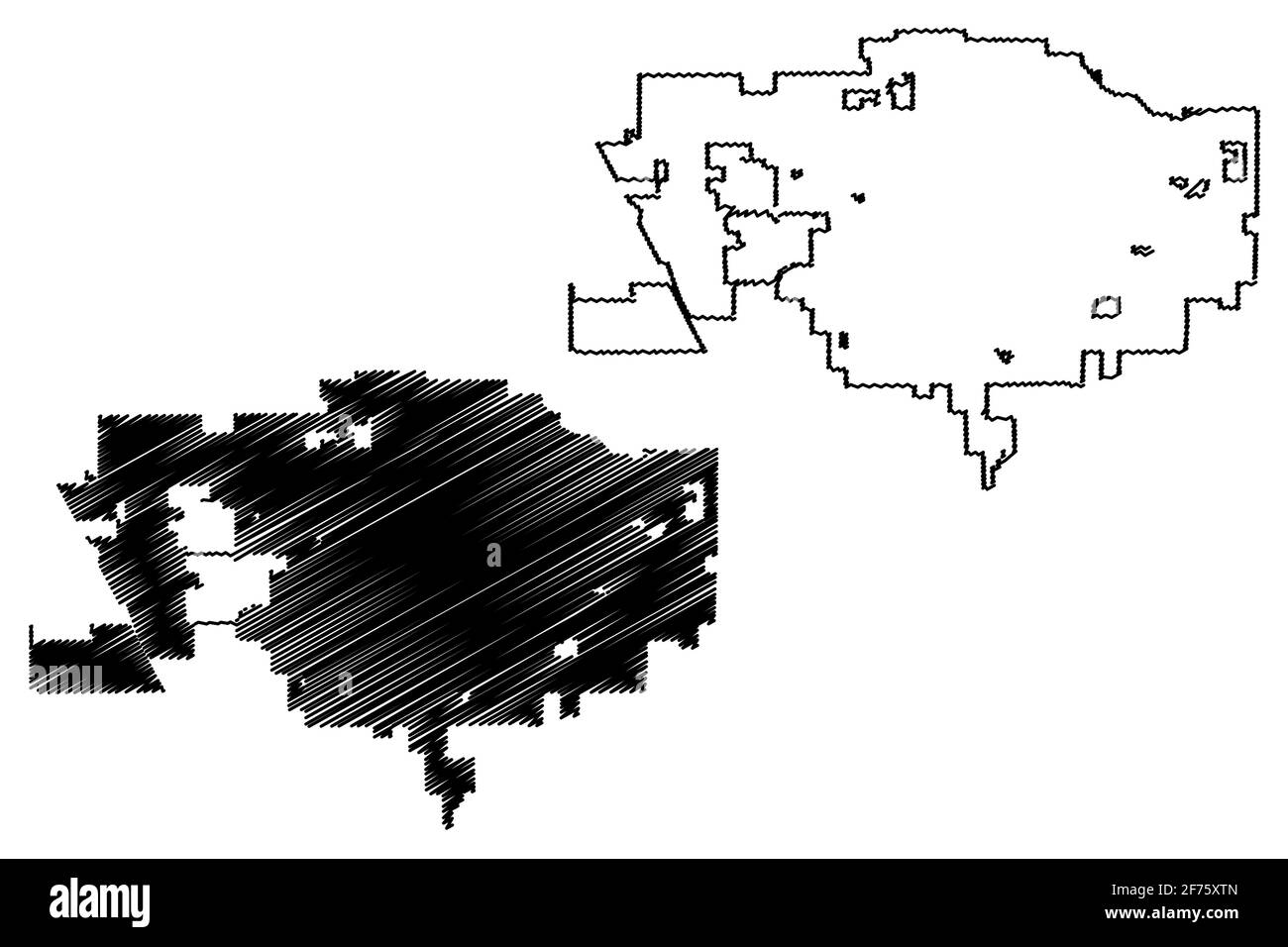 Visalia map Black and White Stock Photos & Images - Alamy