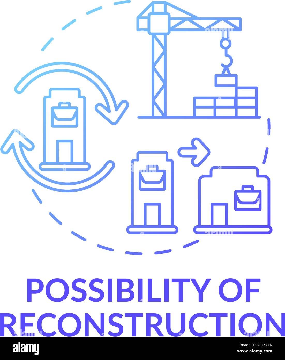 Reconstruction possibility concept icon Stock Vector Image & Art - Alamy