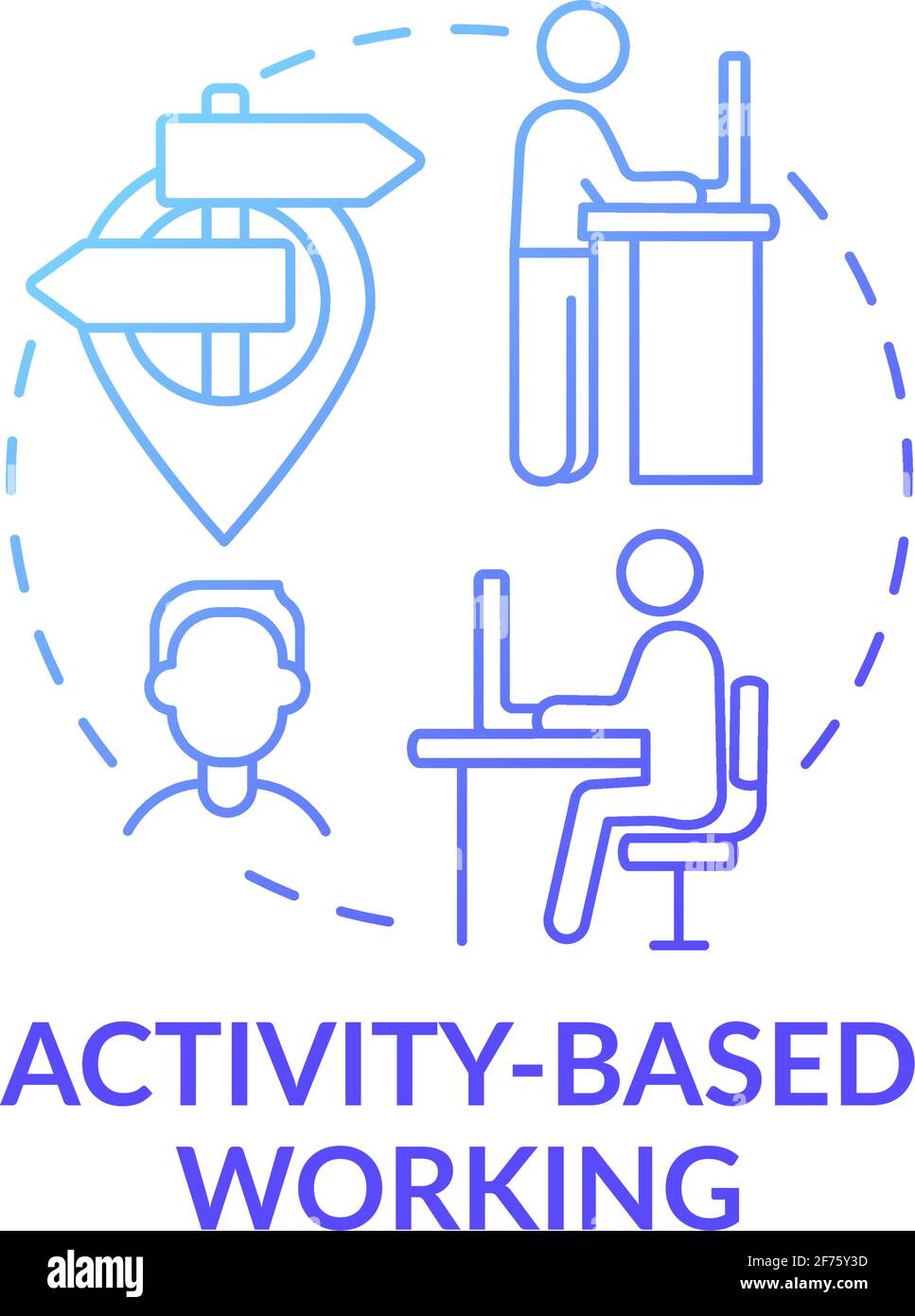 Activity-based working concept icon Stock Vector Image & Art - Alamy