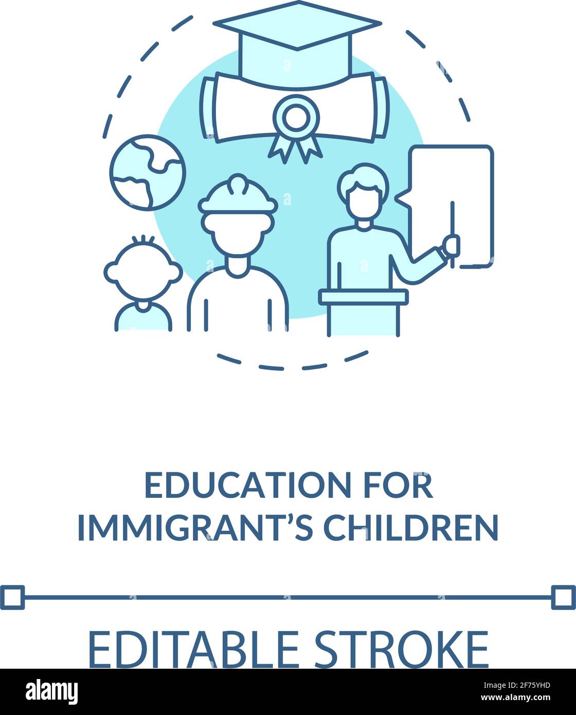 Immigrant children school Stock Vector Images - Alamy