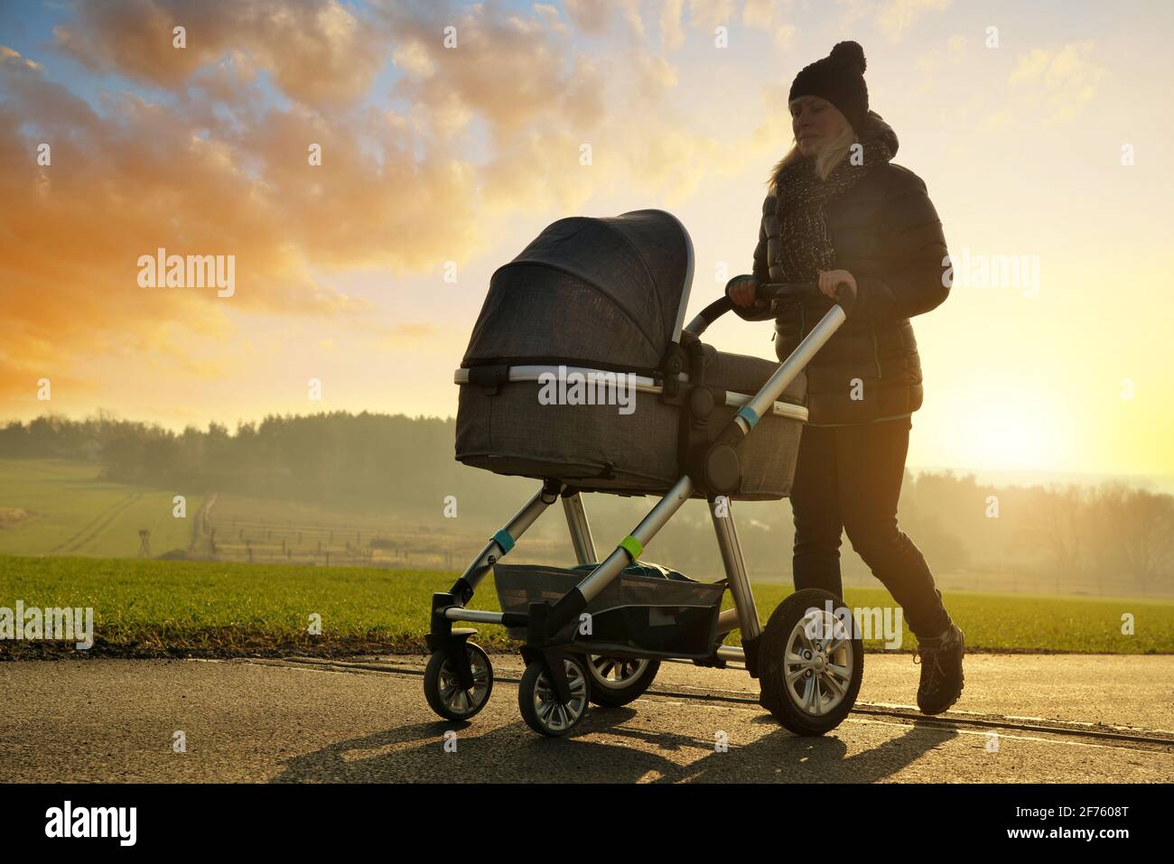 Baby carriage sunset hi-res stock photography and images - Alamy