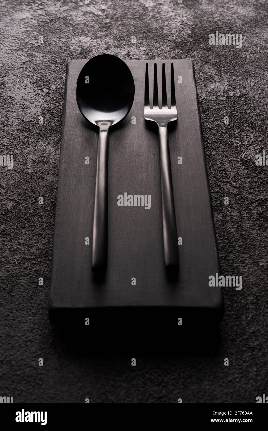 Fork shadow food abstract hi-res stock photography and images - Alamy