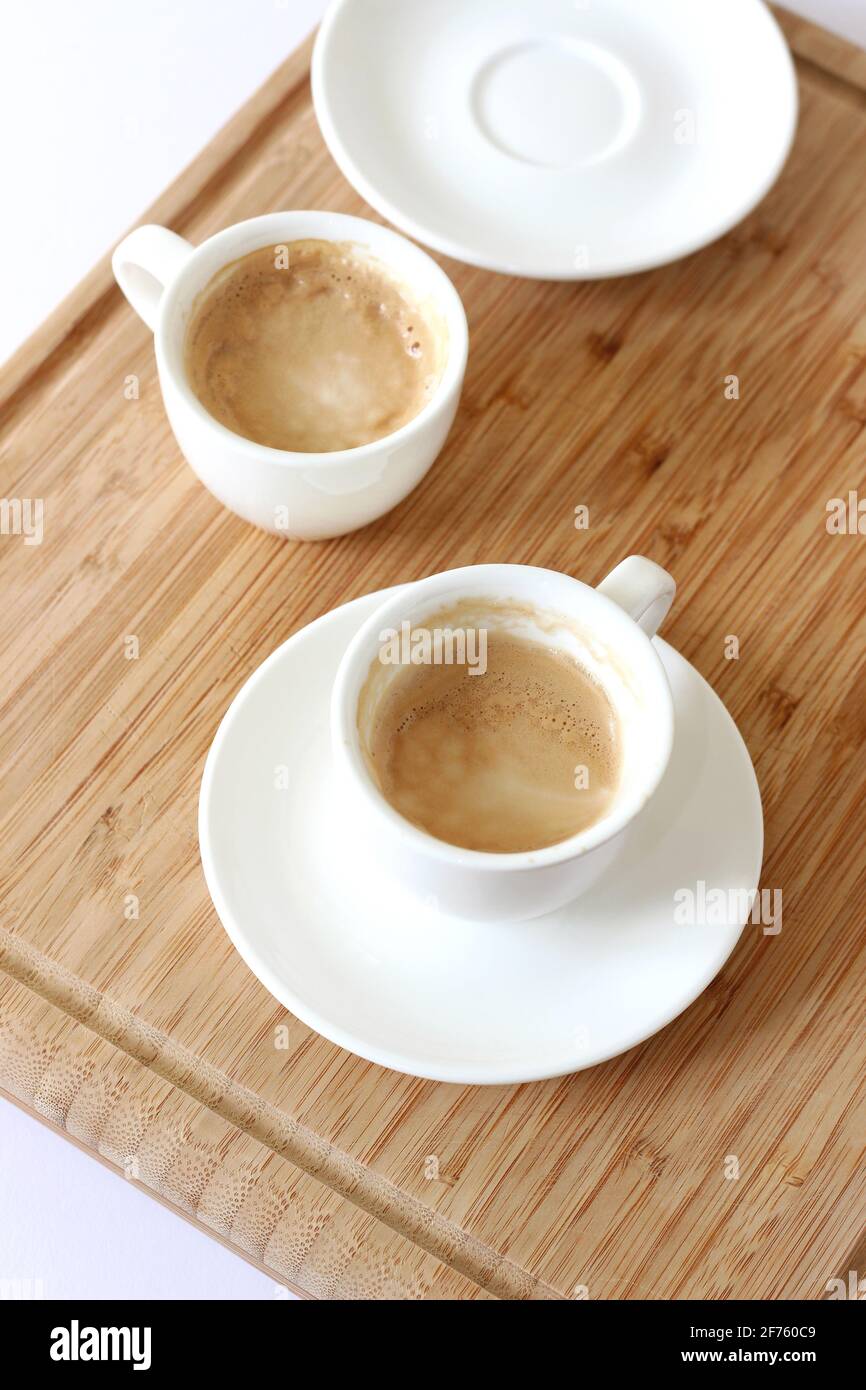 Two cappuccino cups hi-res stock photography and images - Alamy