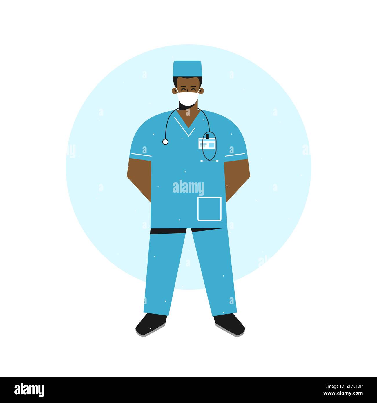 Happy african american man student Stock Vector Images - Alamy