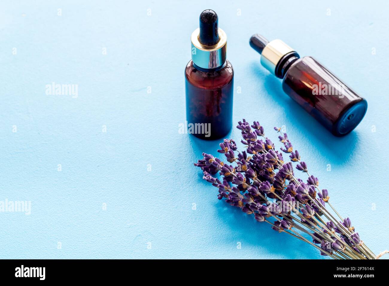 Lavender oil and serum - cosmetic spa pharmacy products Stock Photo - Alamy