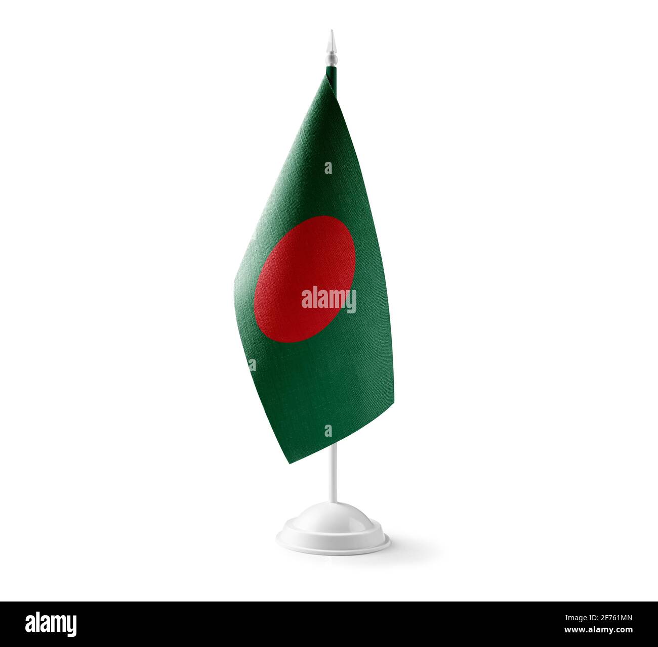 Small national flag of the Bangladesh on a white background Stock Photo ...