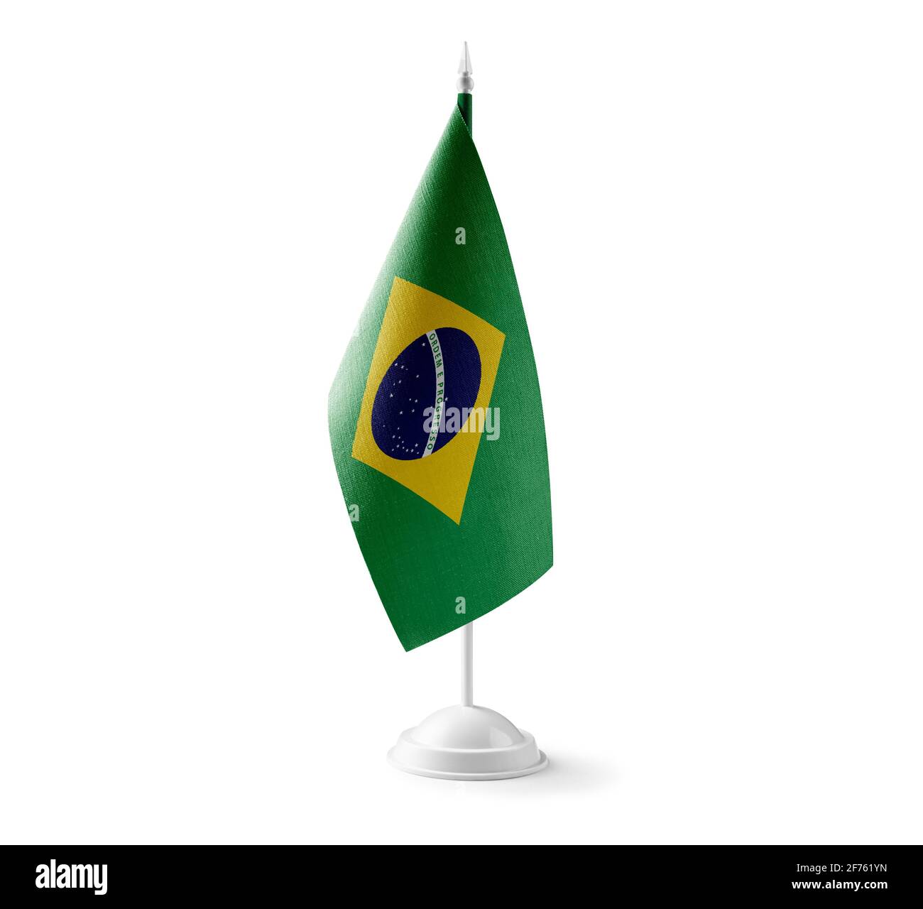 Brazil cloth flag on hi-res stock photography and images - Alamy