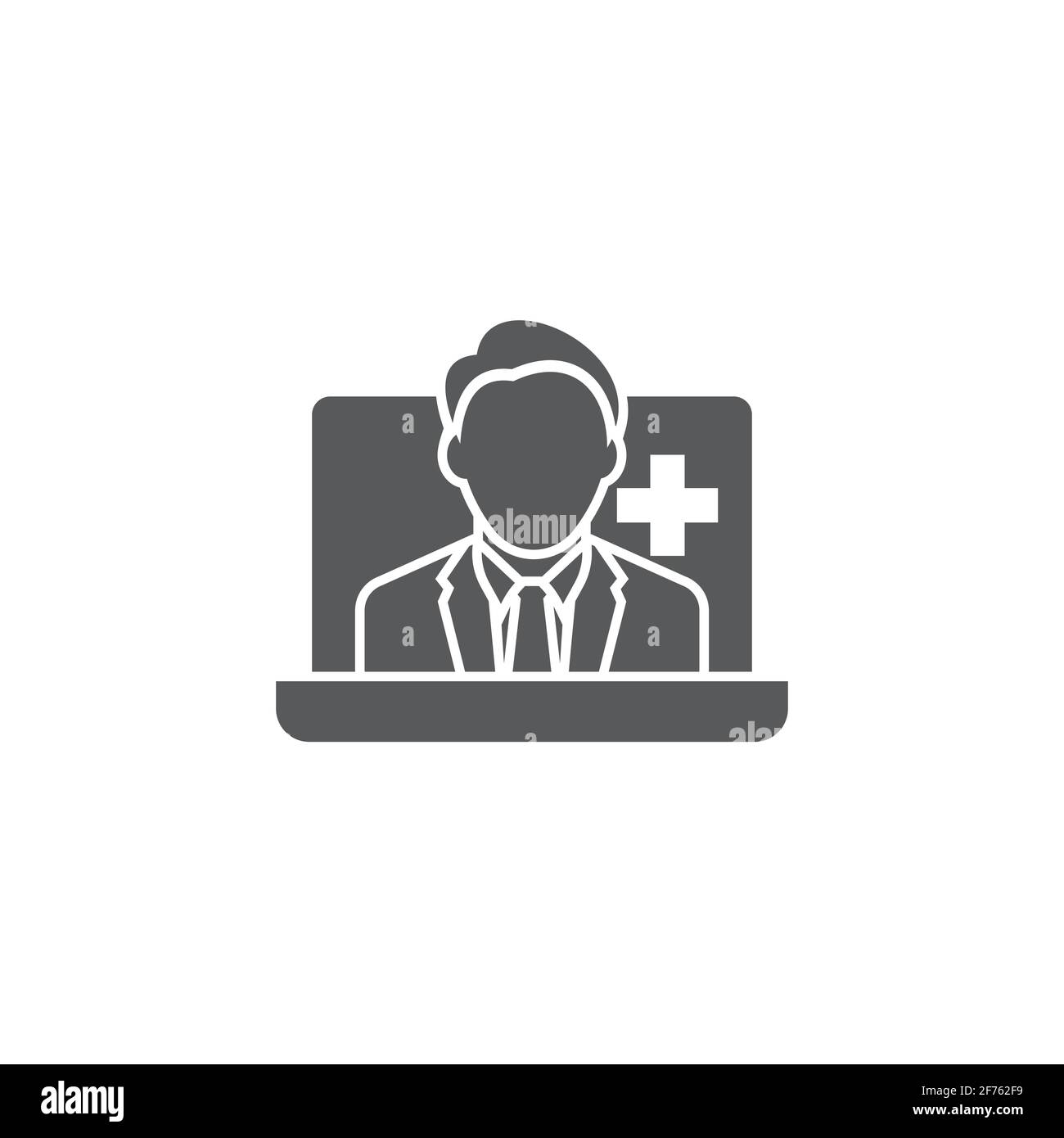 Doctor Consultation Icon. Flat Design. Isolated Stock Vector Image ...