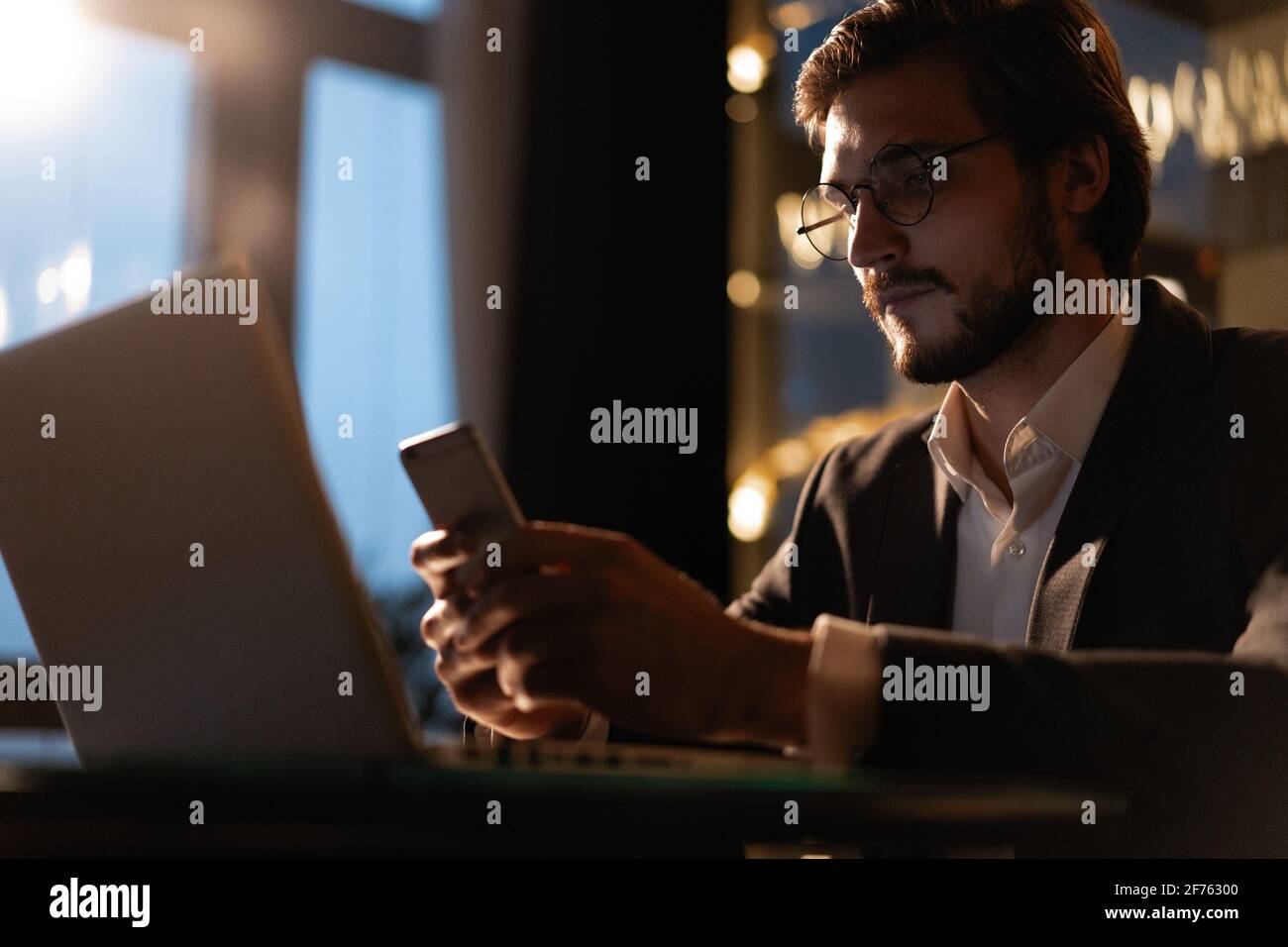 Person Sitting Alone At Night High Resolution Stock Photography and ...