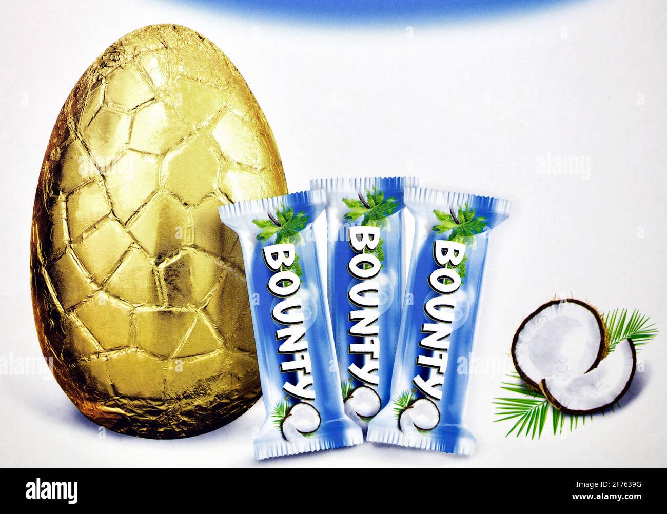 Bounty Milk Chocolate Easter Egg Stock Photo - Alamy