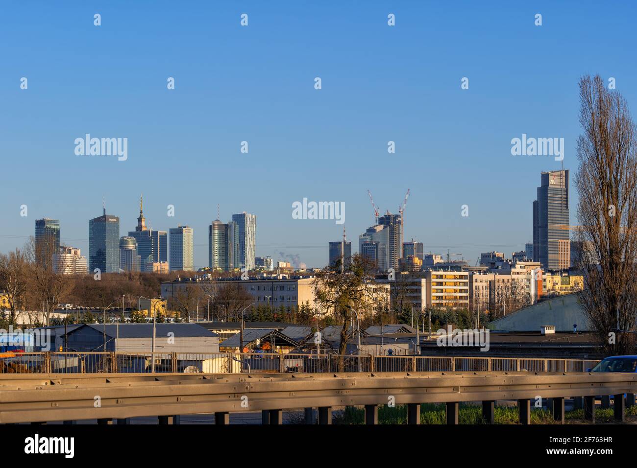 City of Warsaw downtown skyline, capital of Poland Stock Photo - Alamy