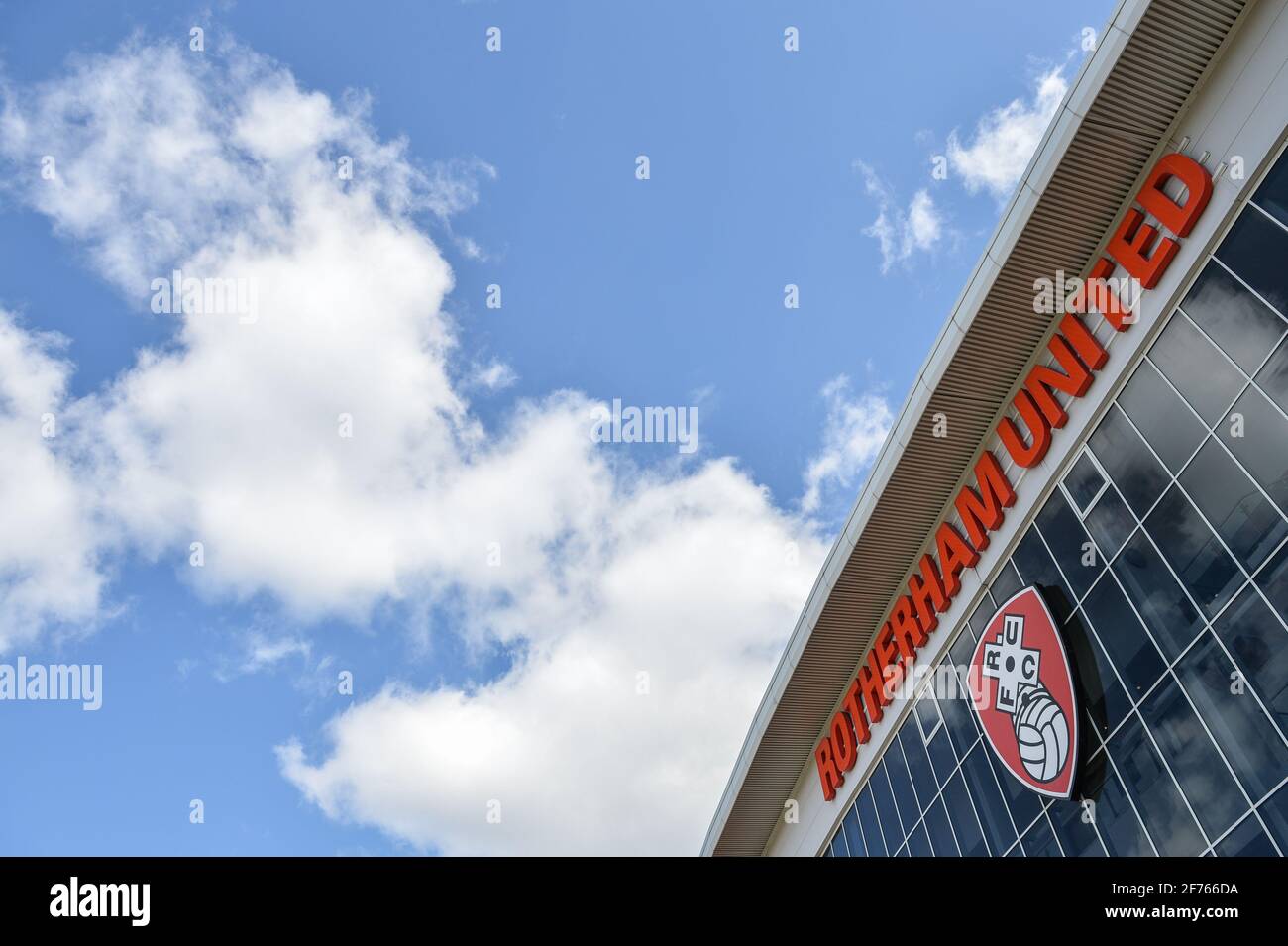 Rotherham, UK. 23rd Mar, 2021. General view, New York Stadium ...