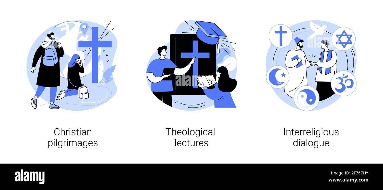 Doctrine of god abstract concept vector illustrations Stock Vector ...