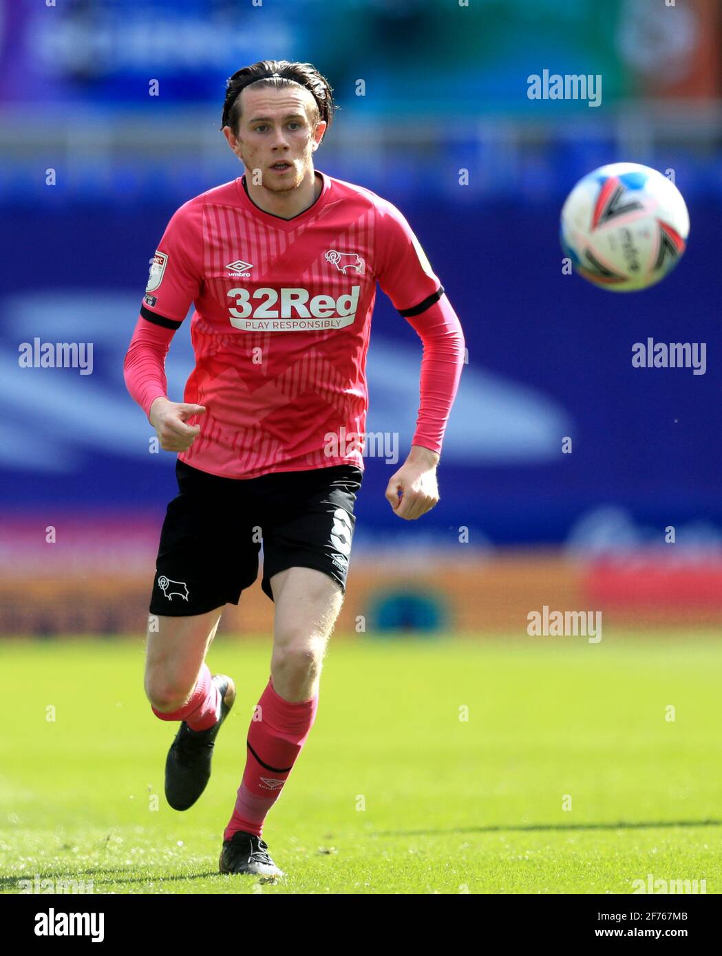 Derby County's Max Bird during the Sky Bet Championship match at the ...