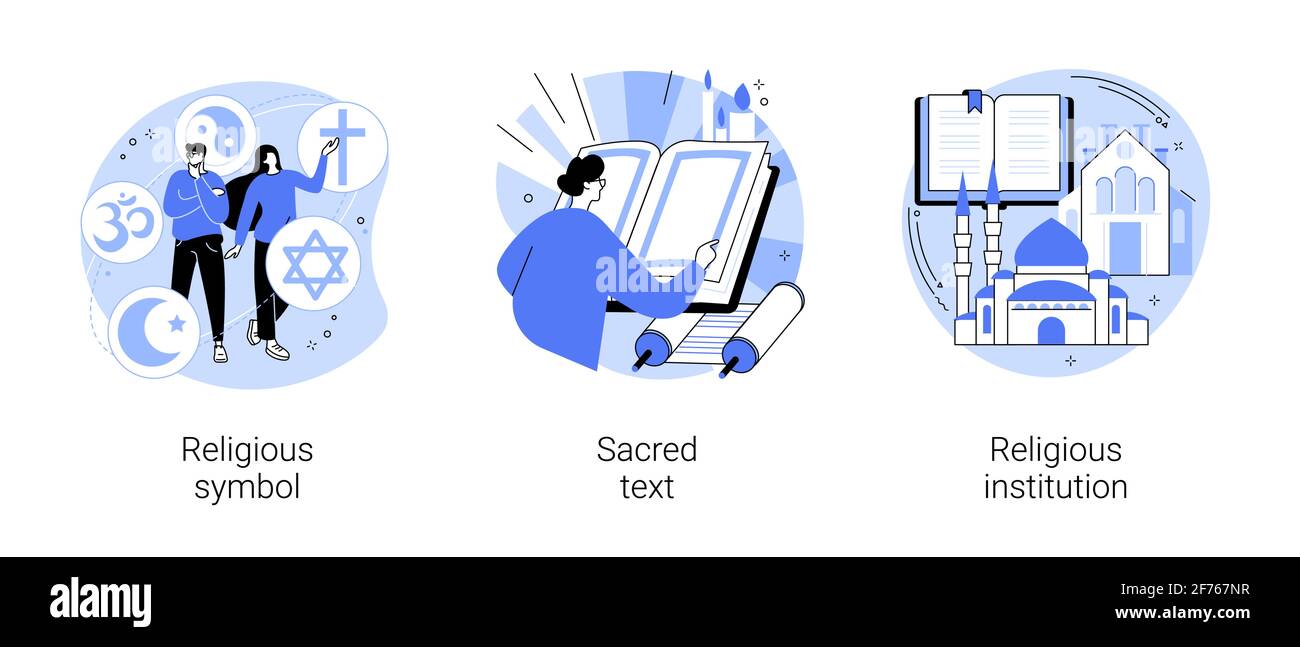 Religious practice abstract concept vector illustrations Stock Vector ...