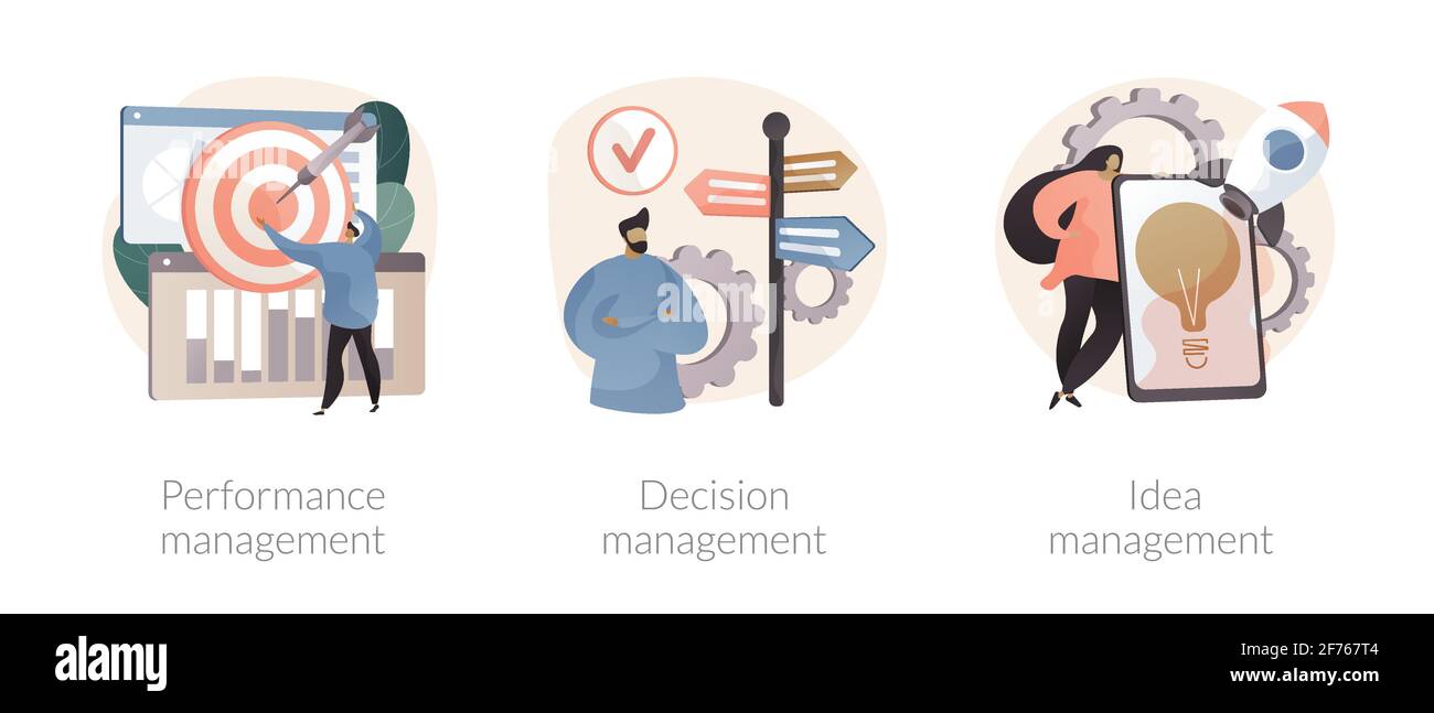 Business efficiency abstract concept vector illustrations Stock Vector ...