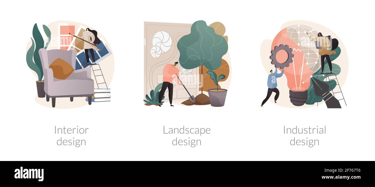 Design studio abstract concept vector illustrations Stock Vector Image ...