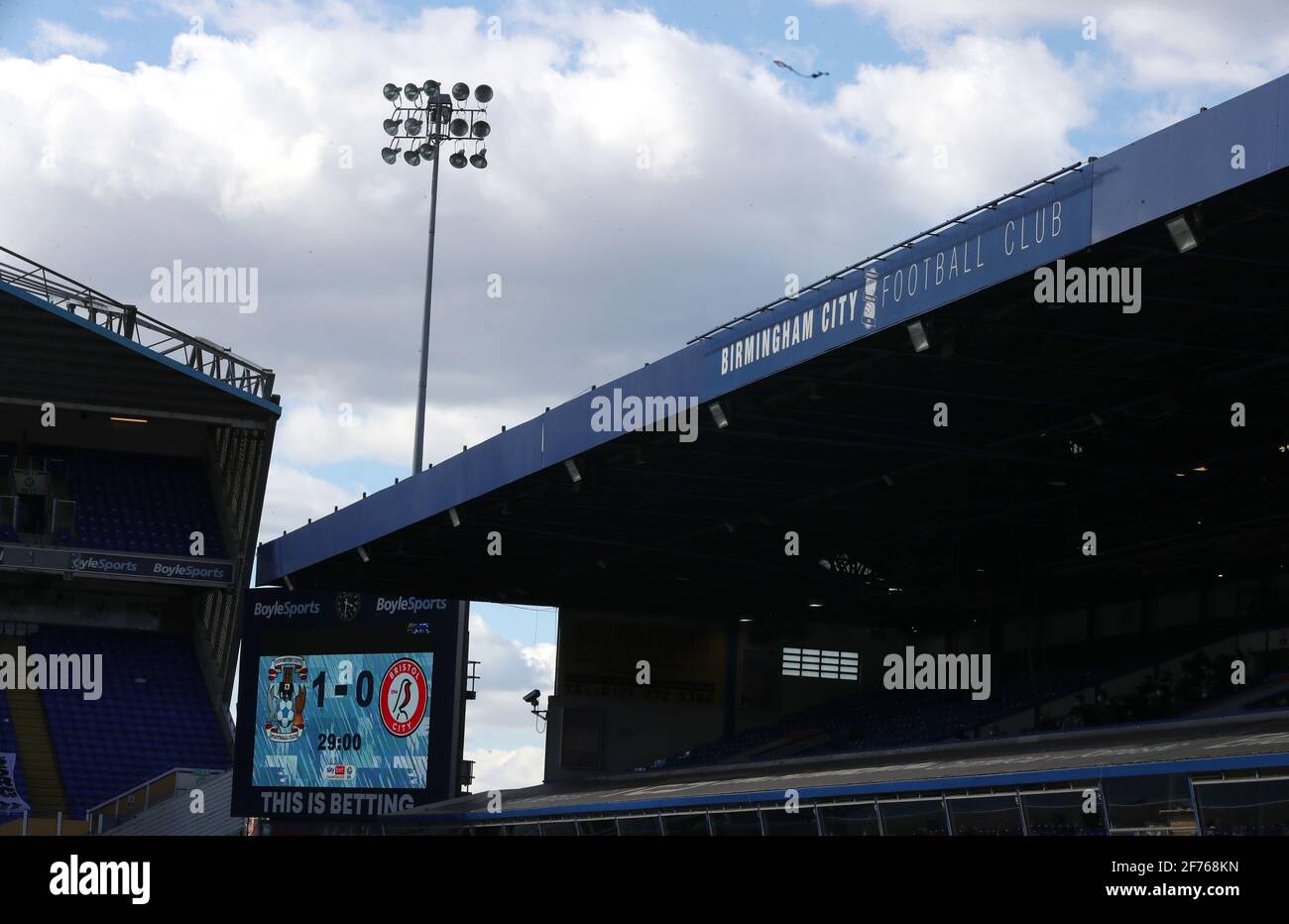A general view of the St. Andrew's Trillion Trophy Stadium, Birmingham ...