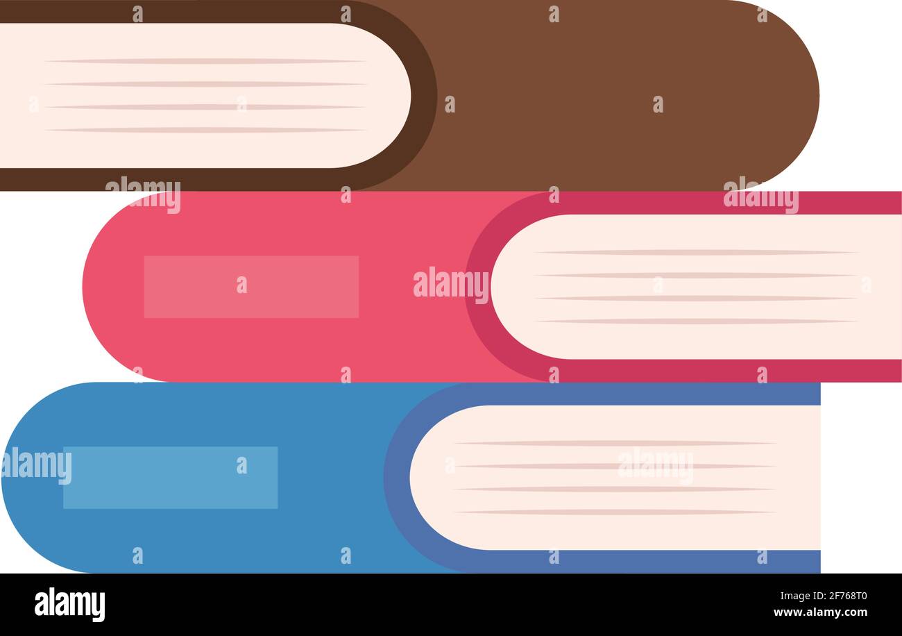 pile text books Stock Vector Image & Art - Alamy