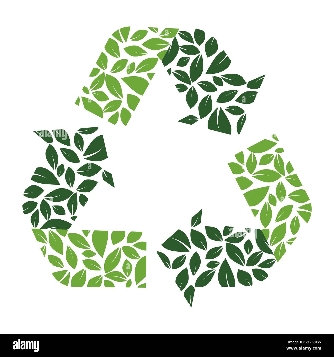Recycling icon, reuse symbol, garbage reduction and recycling increase ...