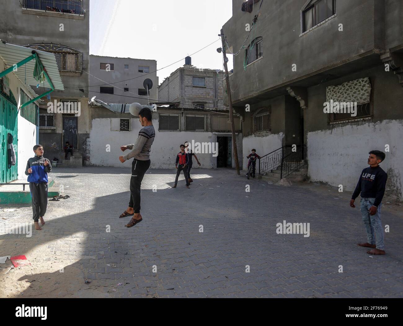 April 5, 2021, Gaza City, The Gaza Strip, Palestine: Palestinian ...