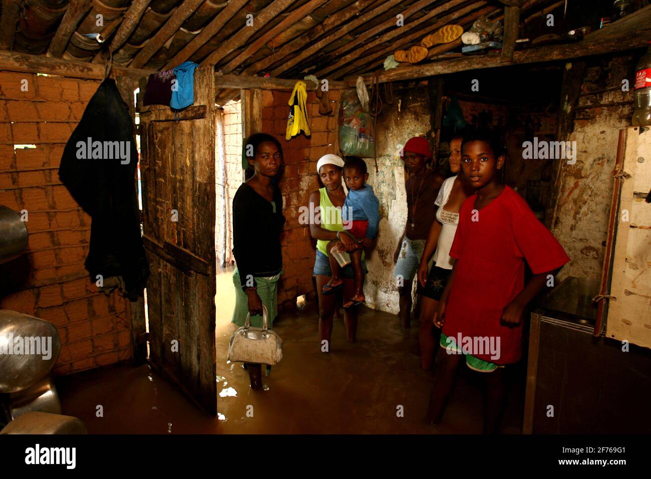 ilheus, bahia / brazil - october 25, 2011: Santana River flooding ...