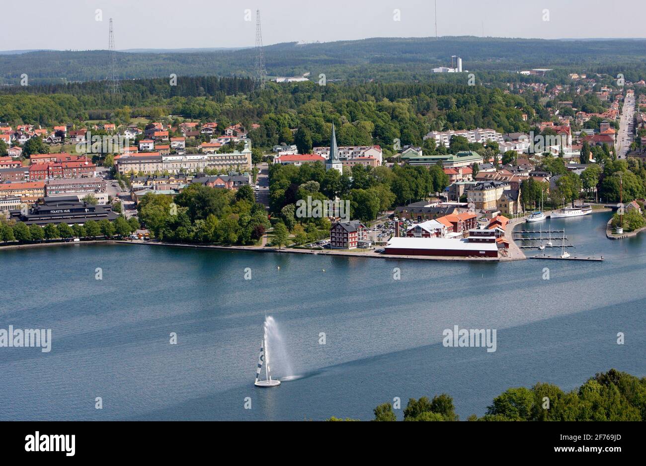 Radio towers in the city of Motala Stock Photo - Alamy