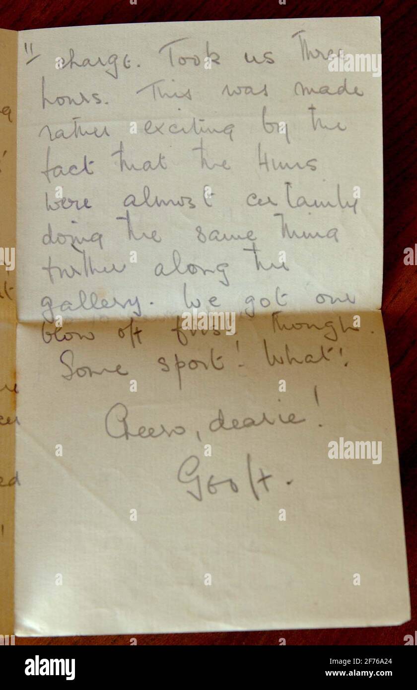 A LOVE LETTER FROM 2ND LT GEOFFREY BOOTHBY TO HIS SWEETHEART EDITH ...