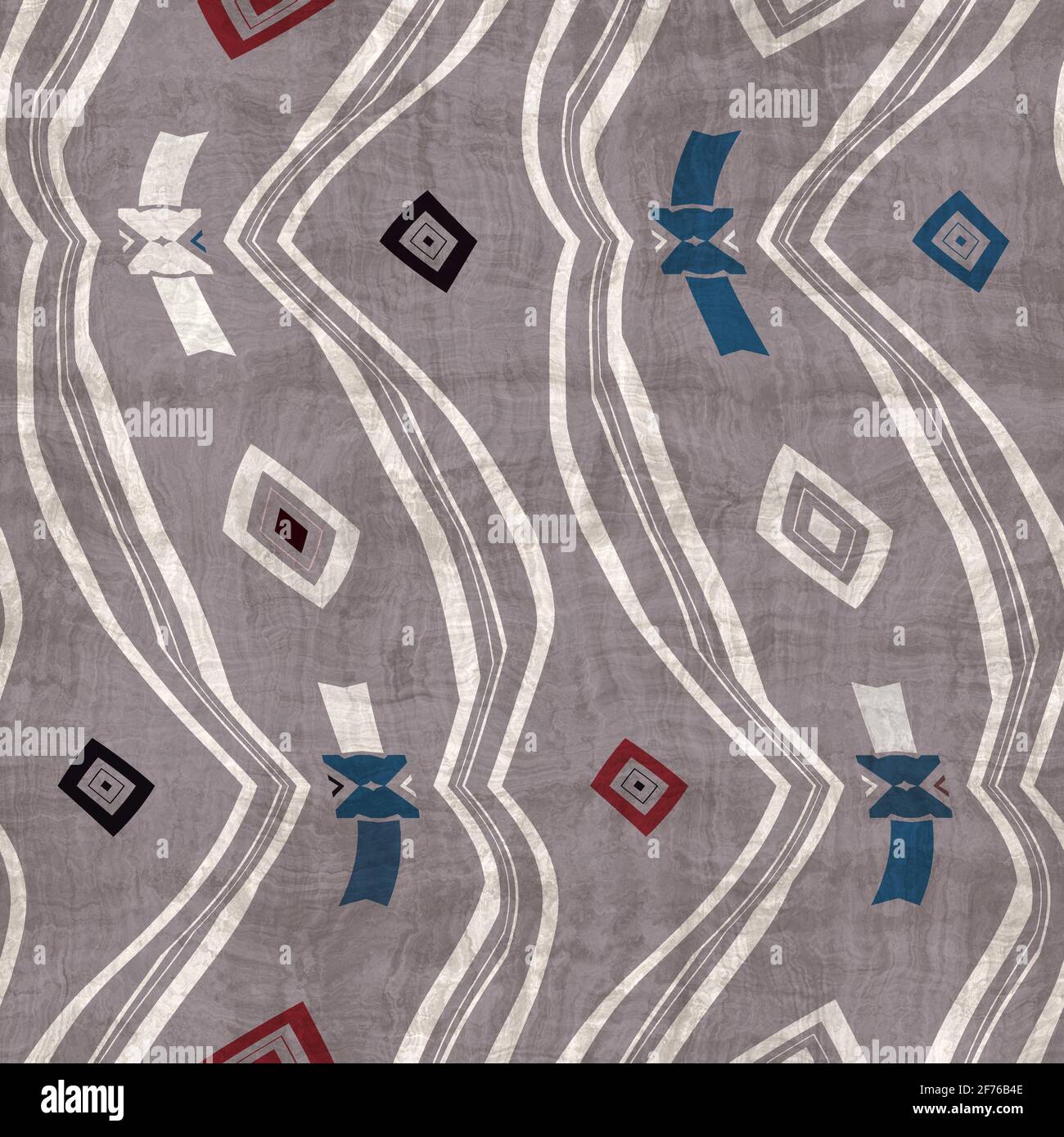 Seamless red white and blue textured retro pattern Stock Photo - Alamy