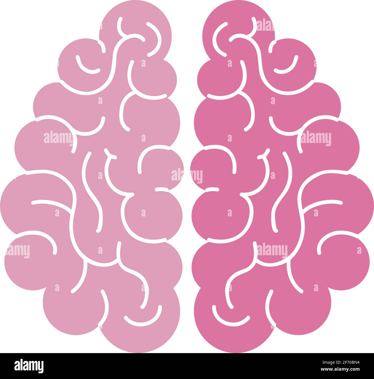 pink brain organ Stock Vector Image & Art - Alamy