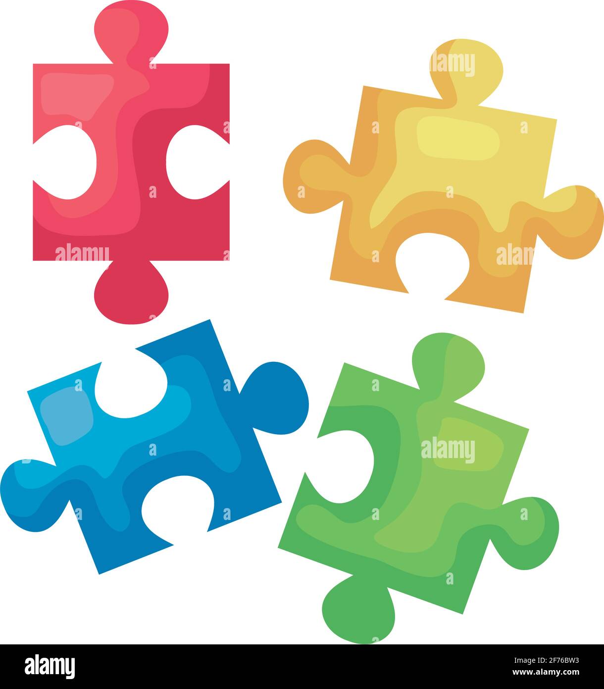 Jigsaw puzzle toys Stock Vector Images - Alamy