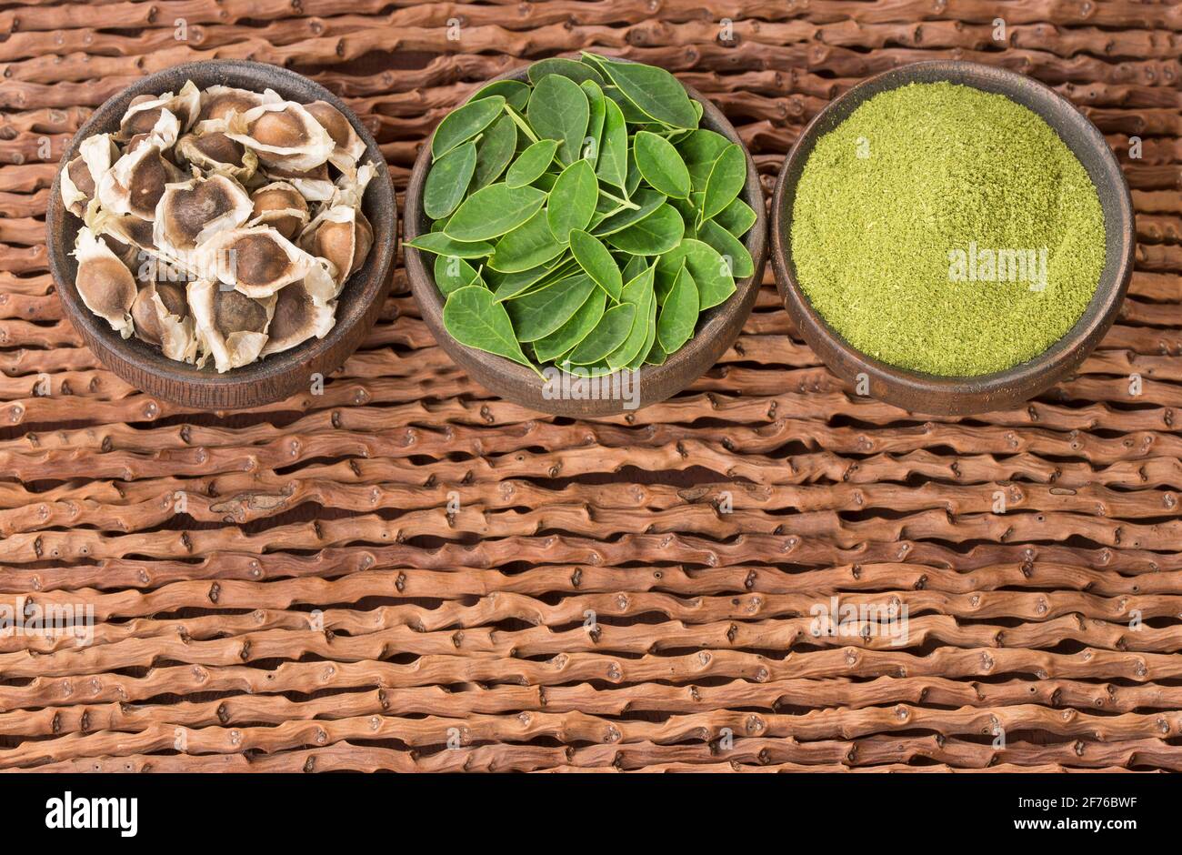Seeds, leaves and seeds of moringa - Moringa oleifera Stock Photo - Alamy