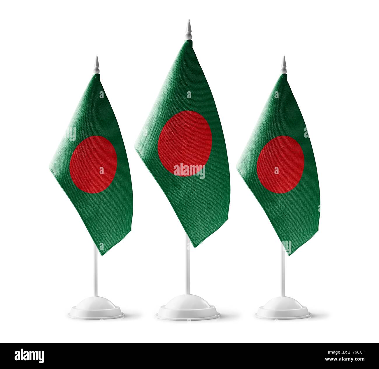 Small national flags of the Bangladesh on a white background Stock ...